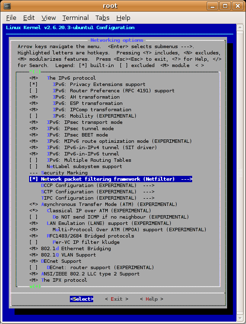 Kernel Configuration